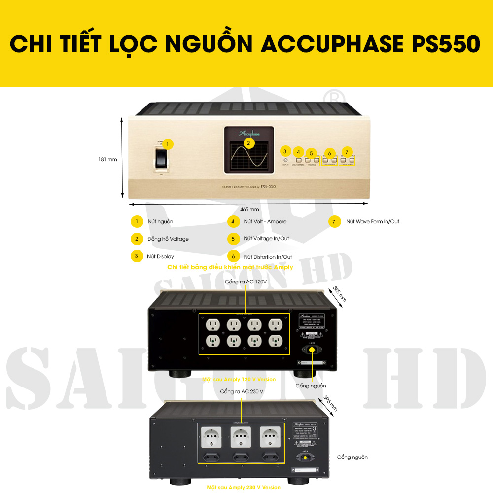Lọc nguồn ACCUPHASE PS550 | SAIGON HD